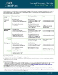 Notes-and-Mortgages-Checklist | Self-Directed IRA by CamaPlan